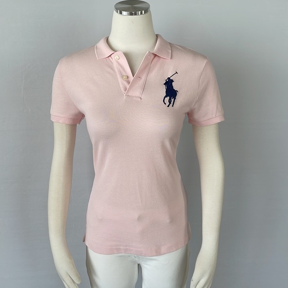 Ralph Lauren | Tops | Nwt Ralph Lauren Skinny Fit Big Polo Pink Small | Poshmark